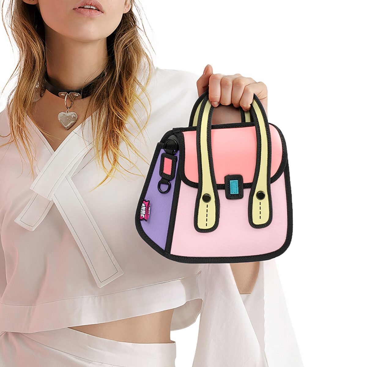 Rollie 2D Cartoon Chain Crossbody Bag