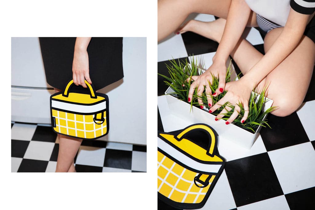 JumpFromPaper Cartoon Bag X Wall Paper Artist Fabiola Lara | JumpFromPaper